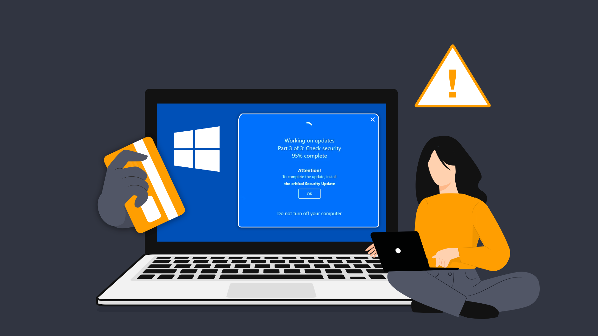 Fake Windows Update in Browser Deliver Aurora Stealer - News